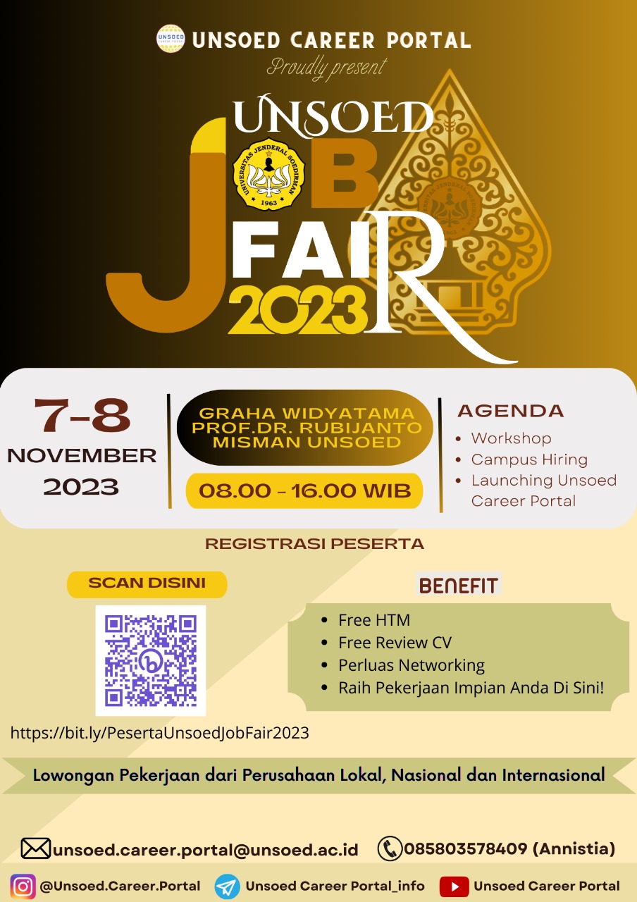 UNSOED JOB FAIR 2023 | Universitas Jenderal Soedirman